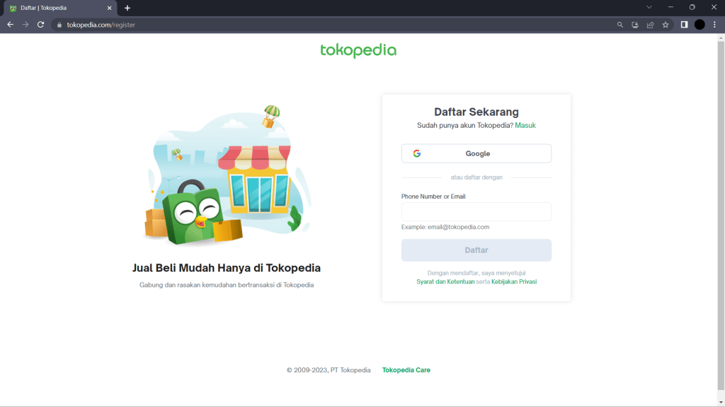 Cara Membuat Akun Tokopedia dan Cara Membuka Toko